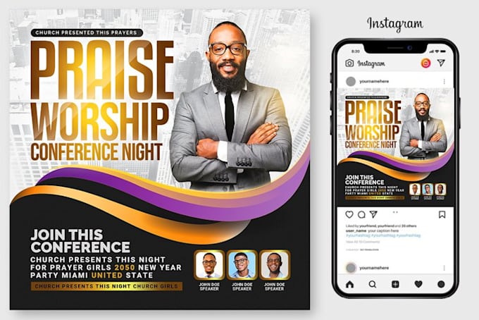 Design church flyer postcard design by Mitchel_jackson | Fiverr