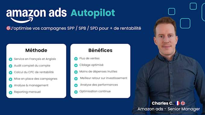 Manage your amazon ads by Charles_caignol | Fiverr