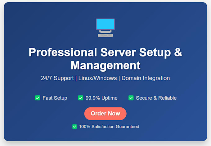 Setup manage and configure your linux windows servers and domain ...
