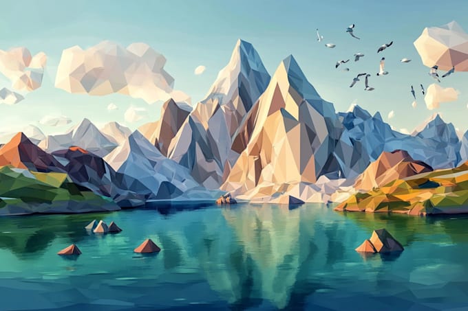 Create high detailed low poly vector illustrations for by Baaltsjerost ...