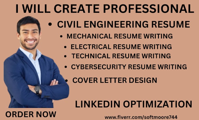 Mechanical electrical civil engineering resume writing cv cover letter design by Softmoore744 ...