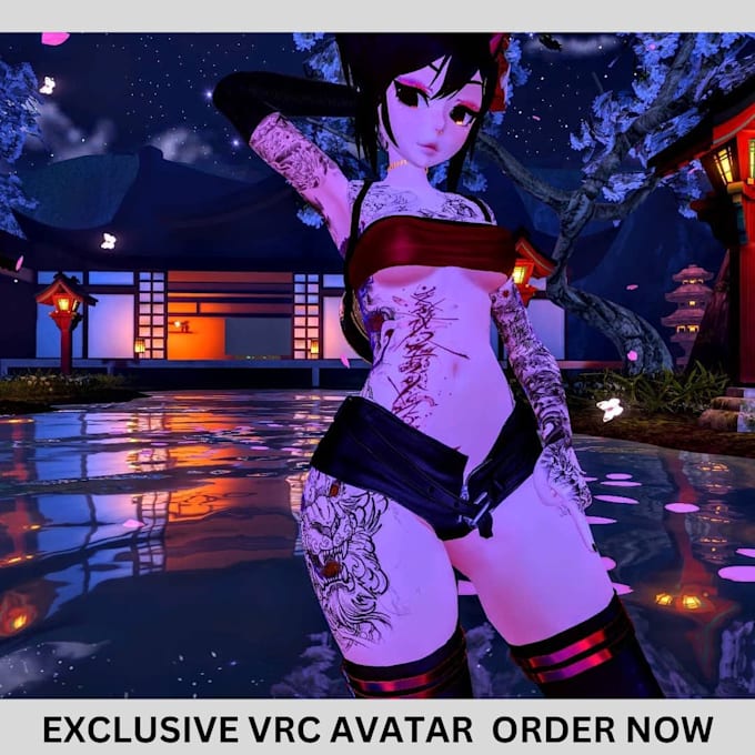 Upload, cruixie edit, dps and create your vrchat avatar, furry vrchat, vrc by Tsunamivrc | Fiverr
