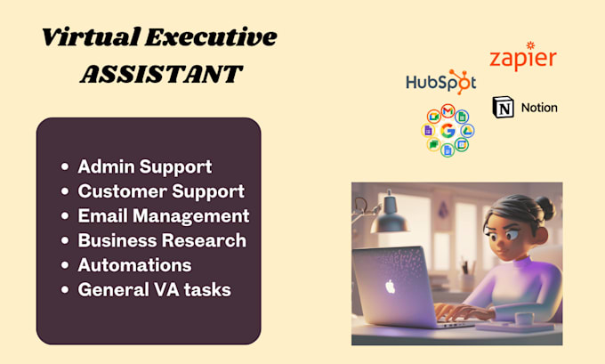 Your admin personal creative executive social media zapier va virtual assistant by Kasie_johnson ...