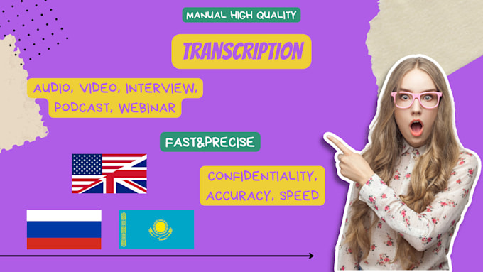 Deliver professional transcription with formatting by Zhanbolat_ii | Fiverr