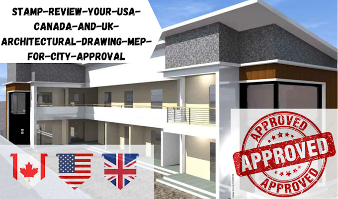 Stamp review your usa canada and uk architectural drawing mep for city ...