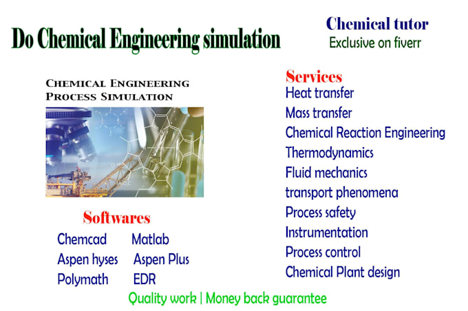 Do chemical engineering, aspen plus, chemcad, tasks by Umeabeeha144 ...
