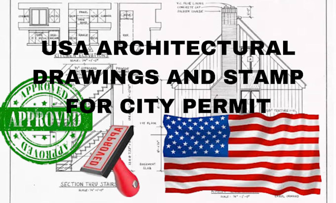 Draw stamped architectural engineering drawing construction plan floor ...