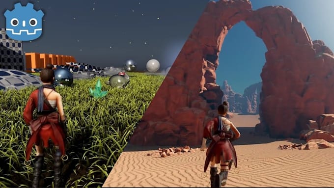 Immersive 2d 3d godot4 game,fps,rpg,multiplayer,tps,fix bugs,levels,game ui,vfx by Broxgud | Fiverr