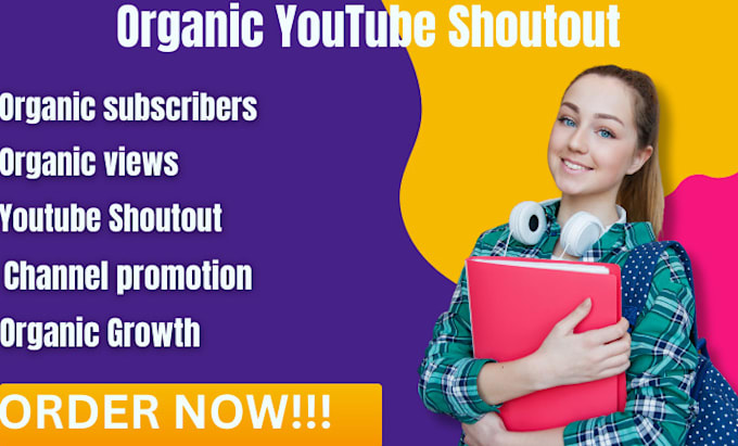Do organic youtube channel promotion and shoutout to active subscribers ...