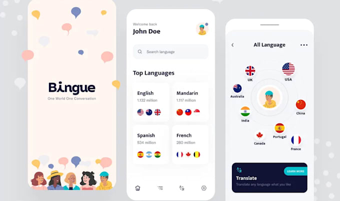 Build ai language translator app, ai dubbing app, ai sign language app ...