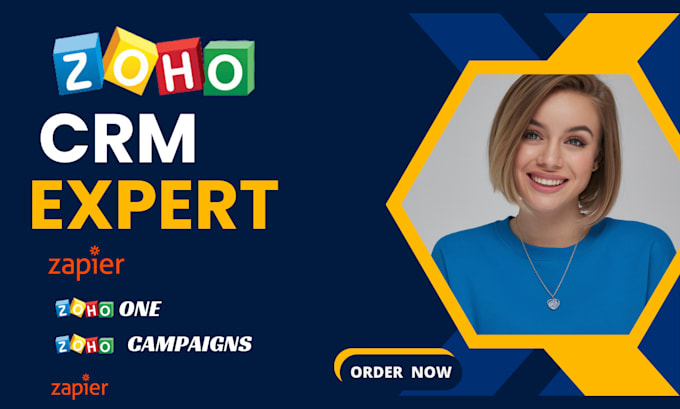 Setup zoho crm integration zoho one zoho campaigns zapier webhook automation by Mcharlotte_crm ...