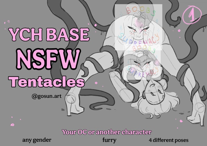 Draw nsfw ych furry or oc with tentacles art by Goosun | Fiverr