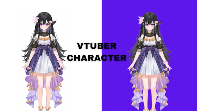 Design and rig pro vtuber character in live2d, for vtuber model and vtube studio by Timzy_v | Fiverr