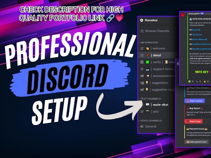 Set your discord server aesthetically , with different bots by Over_discord | Fiverr