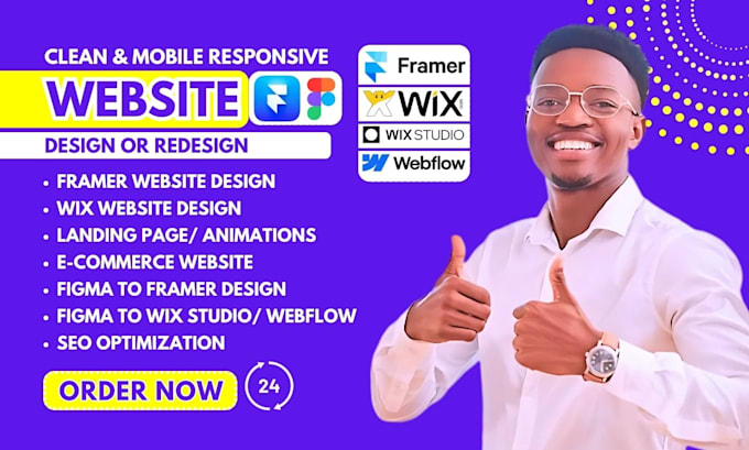 Framer website figma to framer design wix website redesign framer to webflow by Timowebb | Fiverr