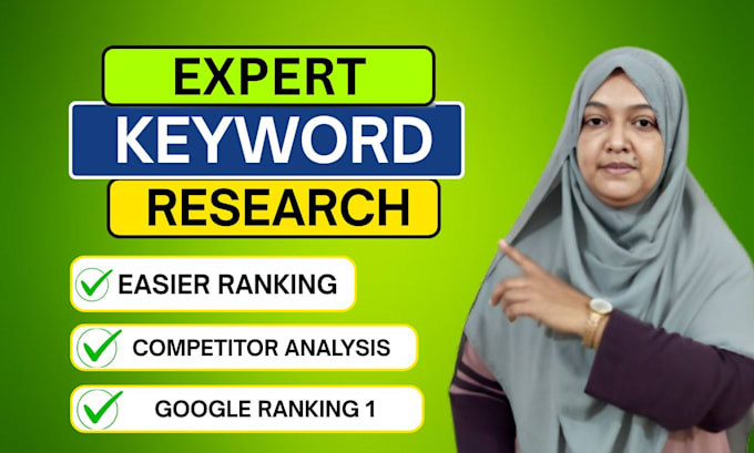 Do seo keyword research for top 1 ranking by Shalehahamed302 | Fiverr