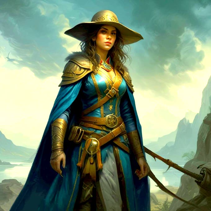 Draw a realistic fantasy characters and illustration by Clydeitter | Fiverr