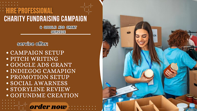 Create, publish fundraising campaign, charity campaign, gofundme google ...