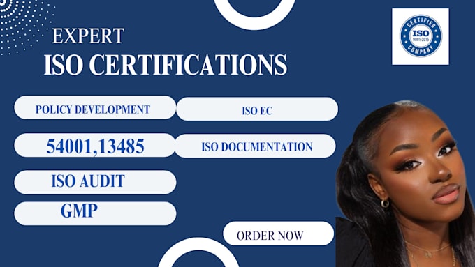 Obtain iso 9001,27001,5001,22000 gmp with efficient qms by Pulchrituded4 | Fiverr