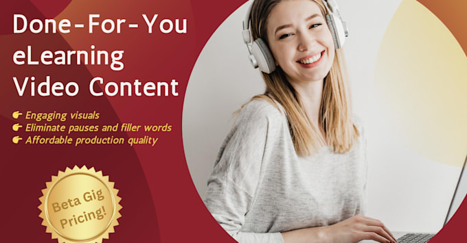 Create done for you elearning course video modules by Jorgleach | Fiverr