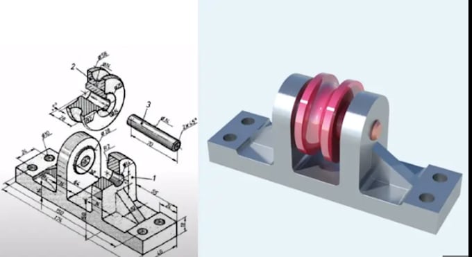 2d and 3d modeling using fusion 360, solidwork, manufacturing ...