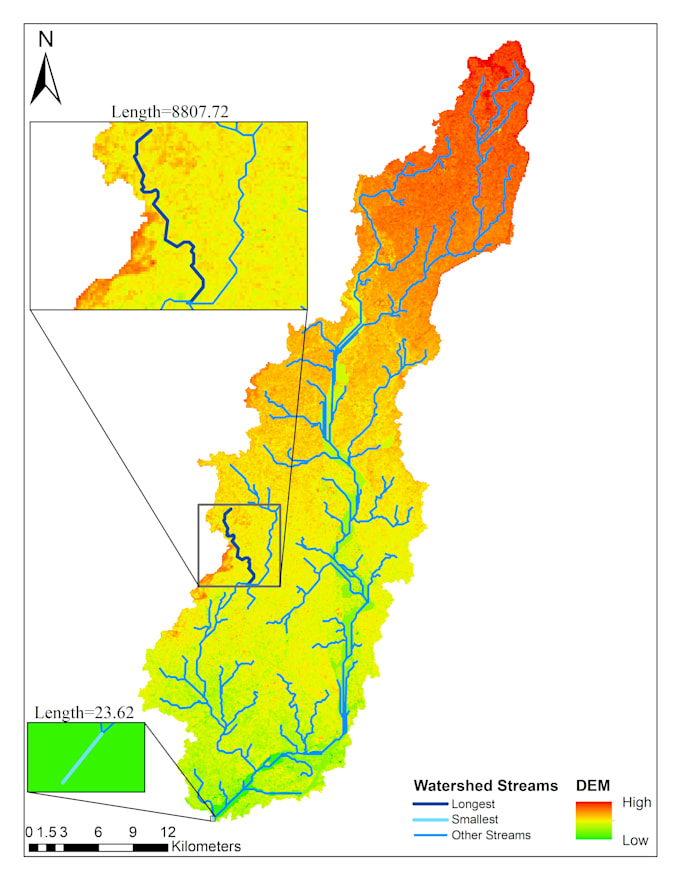 Perform comprehensive watershed analysis and mapping by Waleedmirza94 | Fiverr