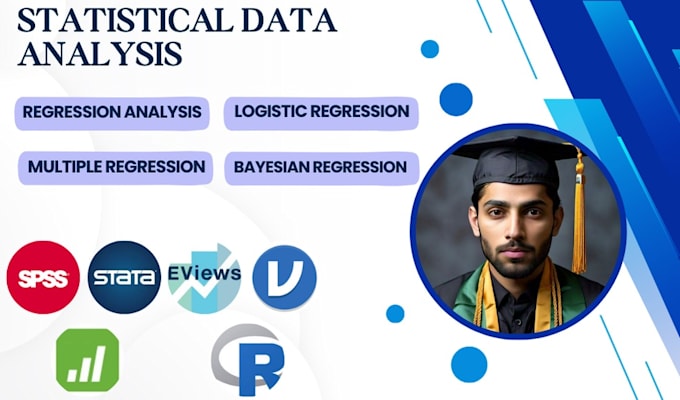 Do regression analysis using spss, r, minitab, stata, jamovi, and eviews by Mshoaib452 | Fiverr