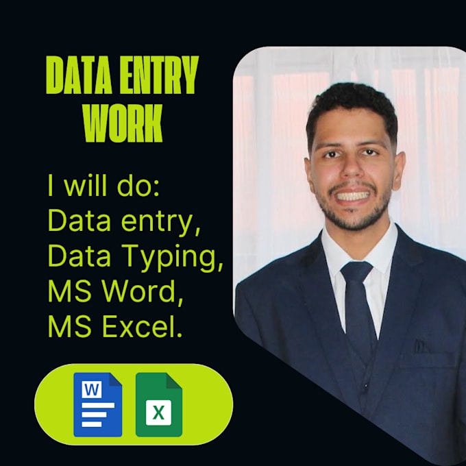 Do data entry in word documents and spreadsheets by David_hf_moura | Fiverr