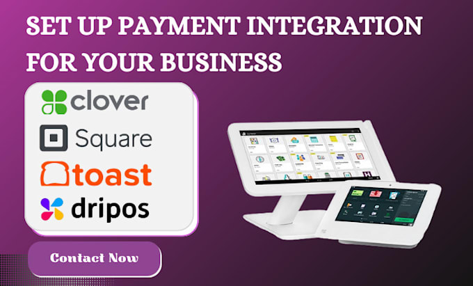 Setup clover pos, dripos, toast pos, square pos, uber eat by Ay_pixel_studio | Fiverr