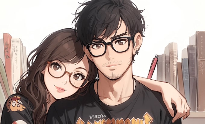 Draw anime art character design fanart vtuber model in anime style ...