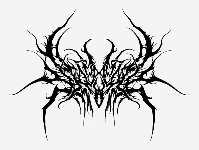 Draw a detailed, brutal metal band logo by Donna_hernand | Fiverr