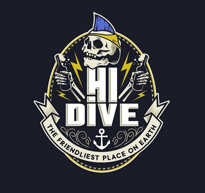 Design awesome mascot dive bar logo by Elijah_weimann | Fiverr