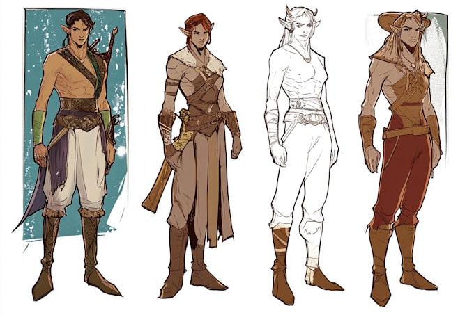 Draw your dnd character art by Hanitanet | Fiverr