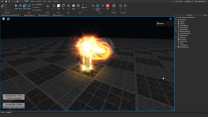 Make a roblox vfx, roblox animation and script for your game by ...