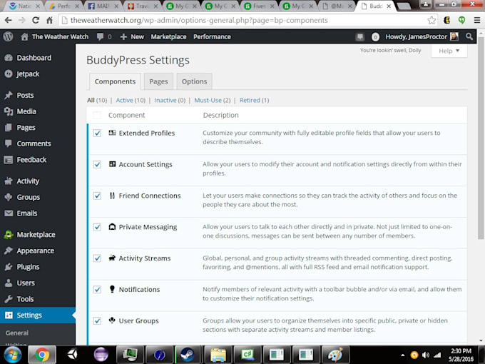 Install and configure buddypress by Jimproctor | Fiverr