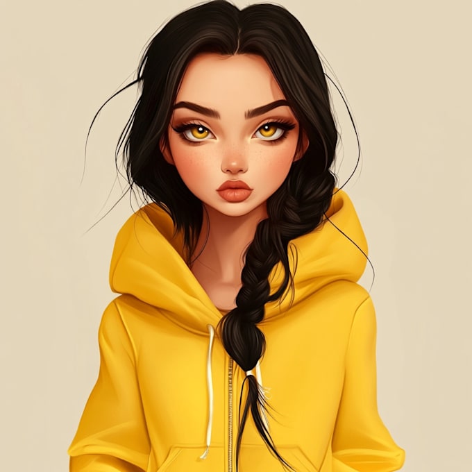 Draw you as yellow cartoon character by Loogleorr | Fiverr