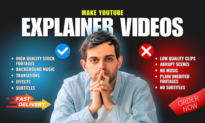 Edit youtube explainer videos with stock footage by Cinefusion917 | Fiverr