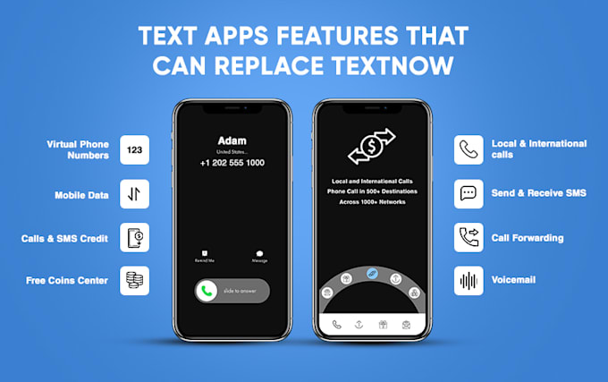 Develop linphone app for android and ios device textnow app textplus ...