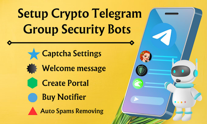 Setup professional crypto telegram group with bots by Yousufali1 | Fiverr