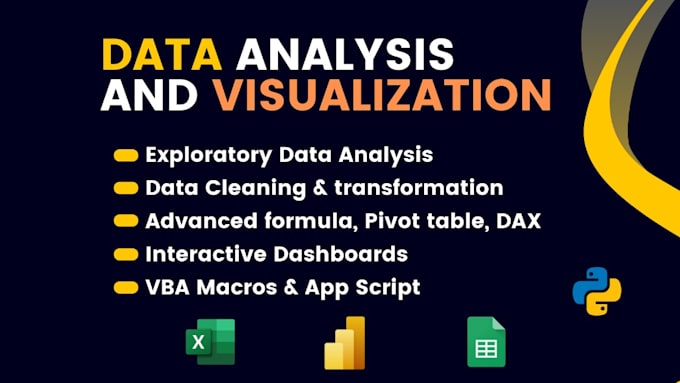 Be your excel and power bi data analyst by Jelmark | Fiverr
