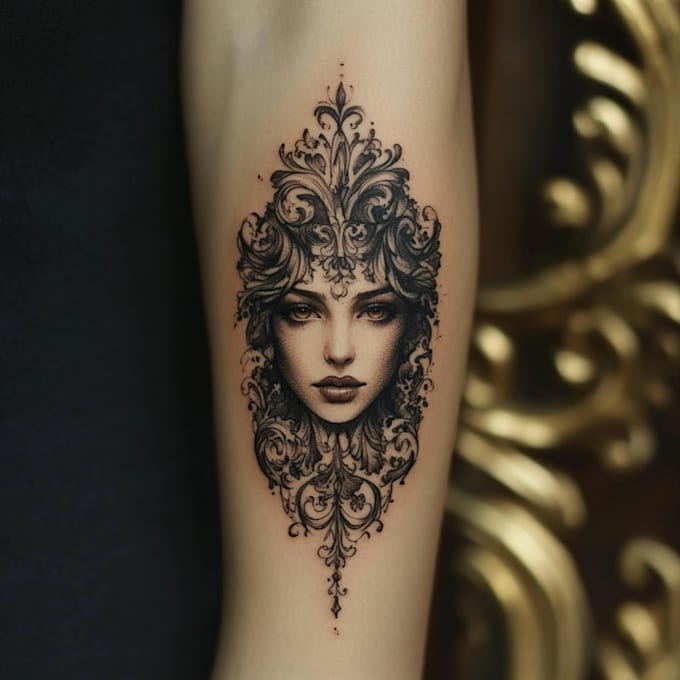 Unique realistic tattoo design by Streawina | Fiverr