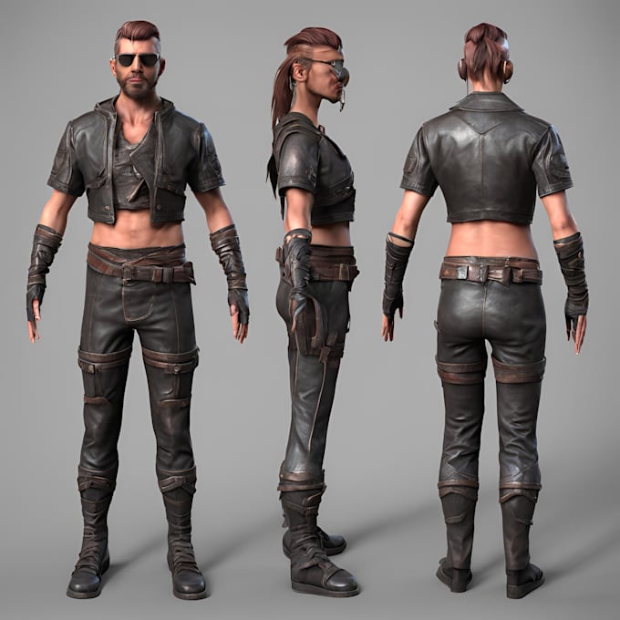 Do 3d game character modeling 3d printing 3d game assets cartoon design sprite by Aishelle_0 ...