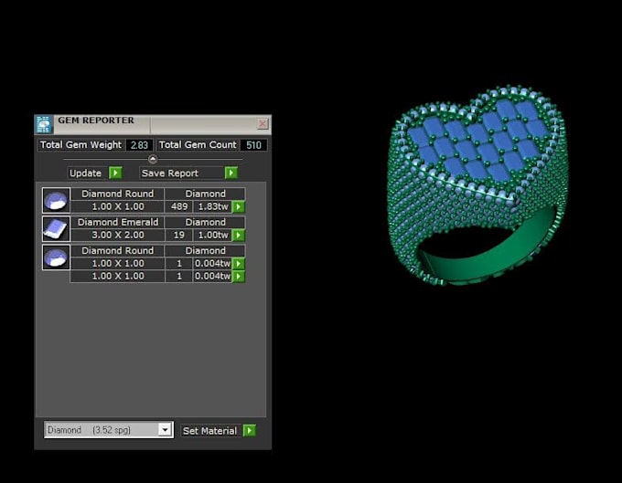 Create 3d gem ring design and ring modeling by Tellissi | Fiverr