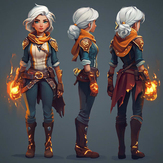 Draw a game character art and dnd character design by Izikheth | Fiverr