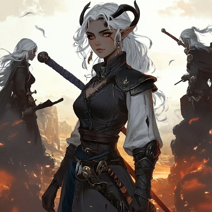 Make a dnd character art and dnd character design by Izikheth | Fiverr