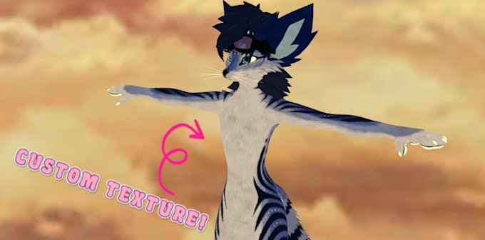 Create and customize furry and non vrchat avatars by Secretvalid | Fiverr