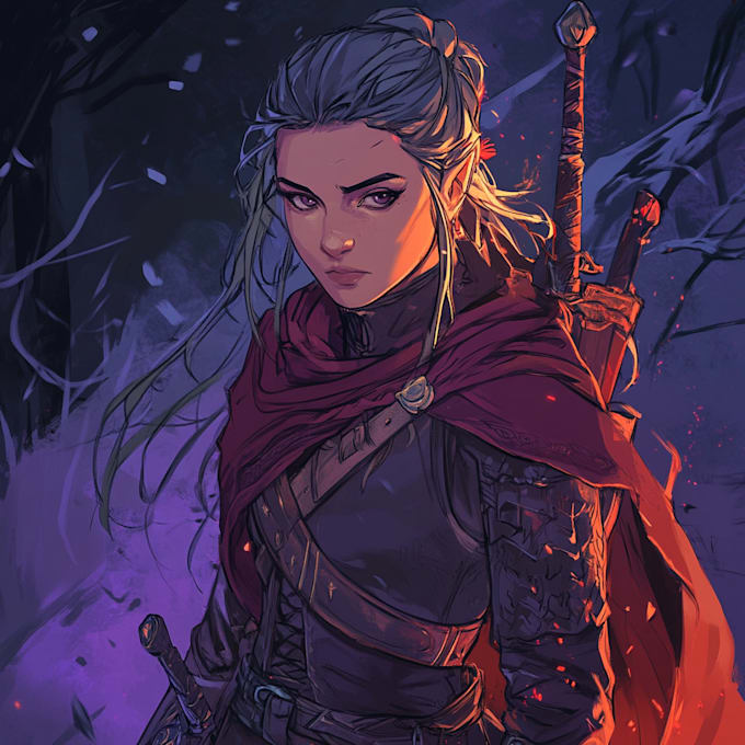 Illustrate your oc or dnd character art by Anthonyune | Fiverr