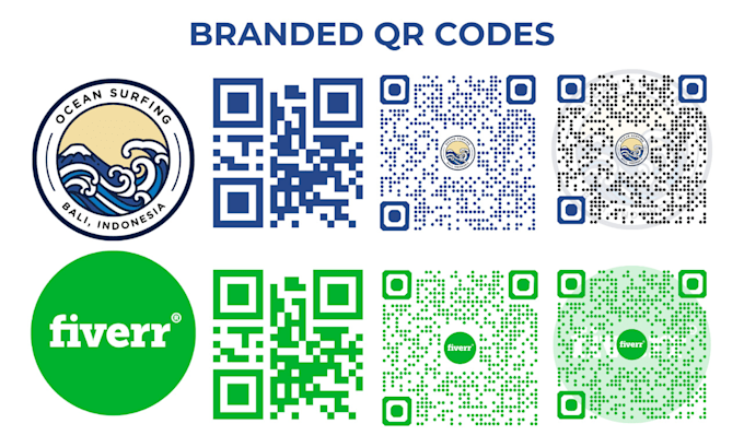 Create branded qr code package from your logo by Kallylondon | Fiverr