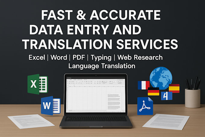 Do data entry typing and translation by Marielyu | Fiverr