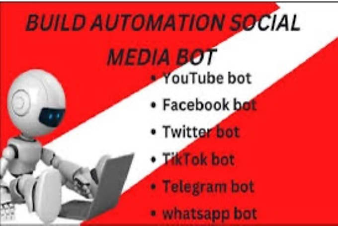 Build social media bot to automate your heavy and bulk tasks by Dennisjr890 | Fiverr
